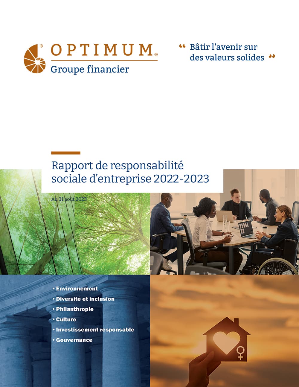 Rapport RSE - Optimum Groupe Financier